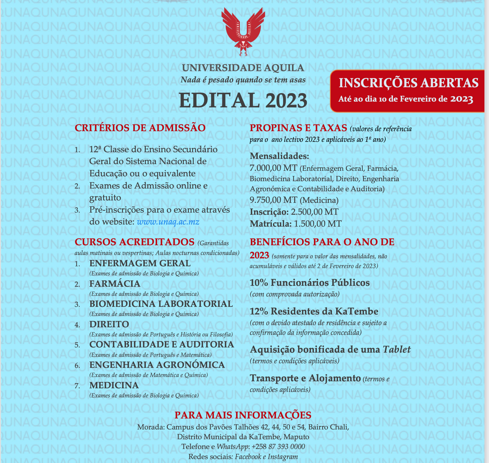 NOTÍCIAS - Universidade Aquila (UNAQ)